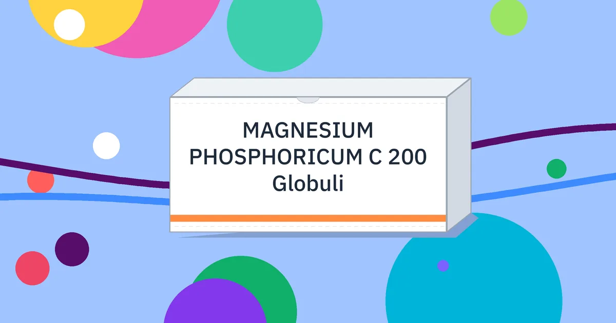 Symbolbild: Packung mit der Aufschrift MAGNESIUM PHOSPHORICUM C 200 Globuli (PZN 15329958) – Verfügbarkeit und Bezug in Apotheken in Frankfurt am Main