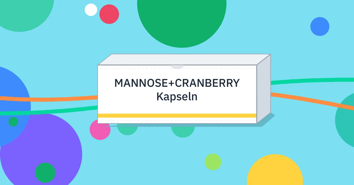 Symbolbild: Packung mit der Aufschrift MANNOSE+CRANBERRY Kapseln (PZN 18665846) – Verfügbarkeit und Bezug in Apotheken in Frankfurt am Main