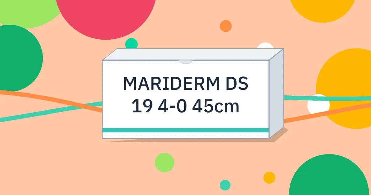 Symbolbild: Packung mit der Aufschrift MARIDERM DS 19 4-0 45cm (PZN 00548726) – Verfügbarkeit und Bezug in Apotheken in Frankfurt am Main
