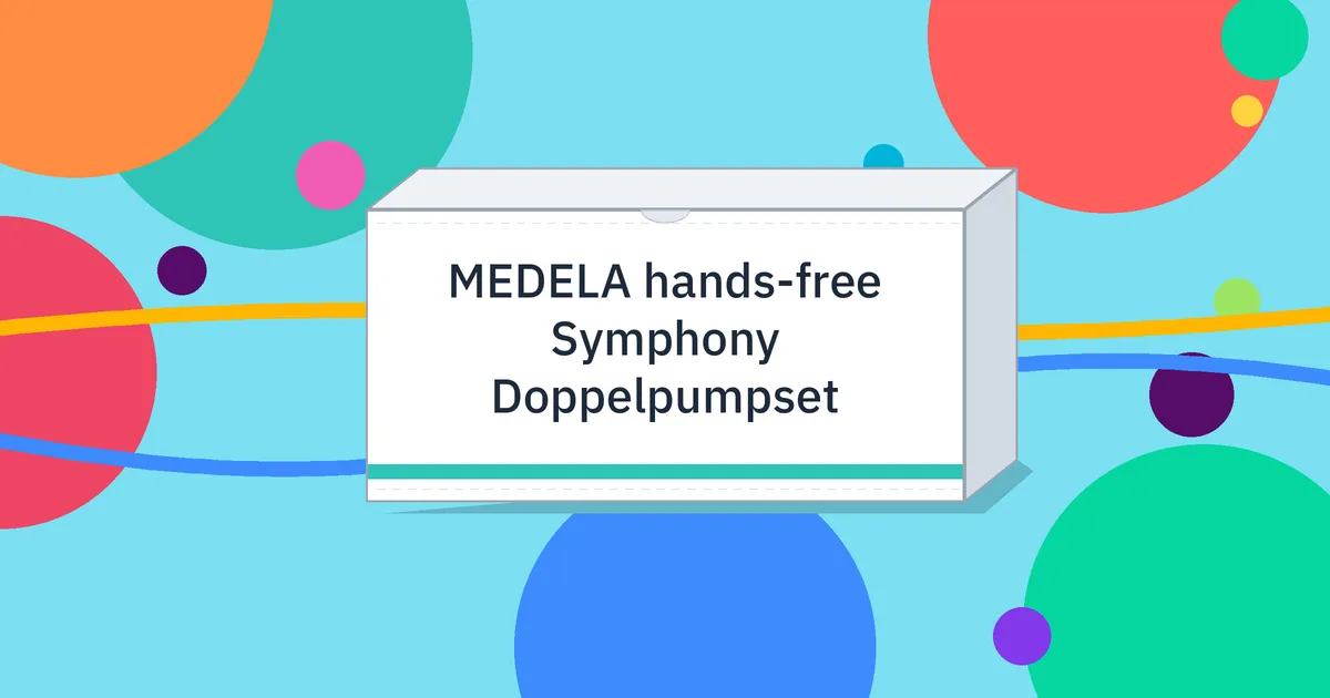 Symbolbild: Packung mit der Aufschrift MEDELA hands-free Symphony Doppelpumpset (PZN 19978961) – Verfügbarkeit und Bezug in Apotheken in Frankfurt am Main