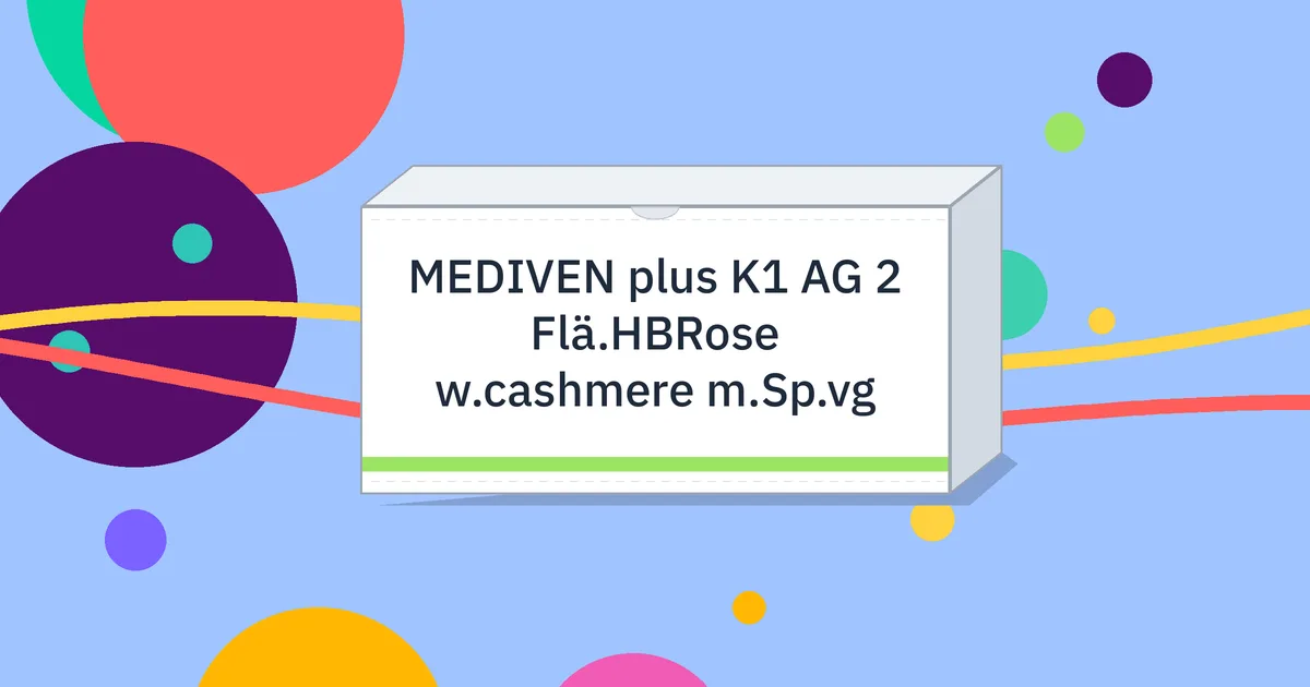 Symbolbild: Packung mit der Aufschrift MEDIVEN plus K1 AG 2 Flä.HBRose w.cashmere m.Sp.vg (PZN 15913491) – Verfügbarkeit und Bezug in Apotheken in Frankfurt am Main
