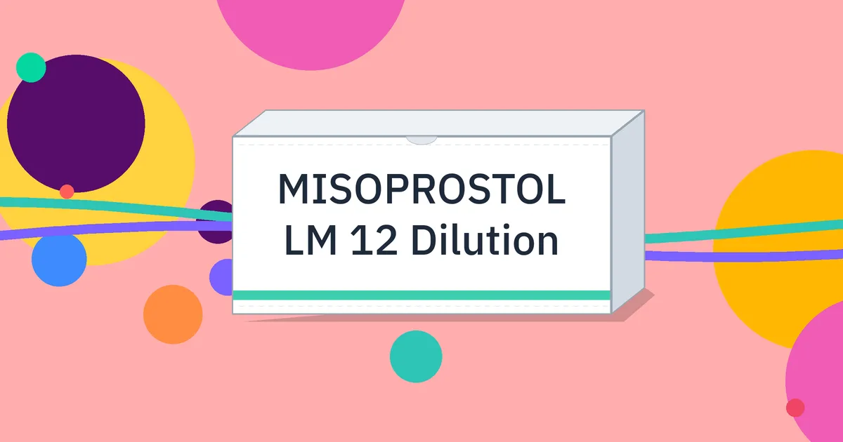 Symbolbild: Packung mit der Aufschrift MISOPROSTOL LM 12 Dilution (PZN 12956643) – Verfügbarkeit und Bezug in Apotheken in Frankfurt am Main