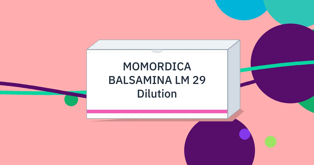 Symbolbild: Packung mit der Aufschrift MOMORDICA BALSAMINA LM 29 Dilution (PZN 13610467) – Verfügbarkeit und Bezug in Apotheken in Frankfurt am Main