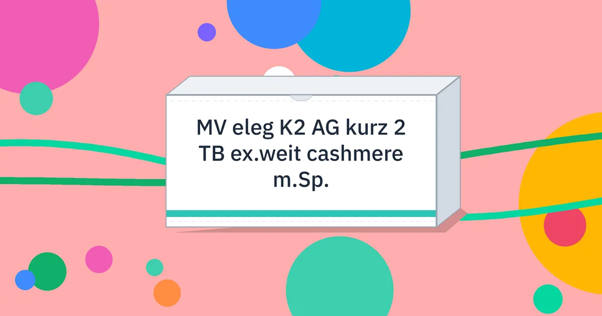 Symbolbild: Packung mit der Aufschrift MV eleg K2 AG kurz 2 TB ex.weit cashmere m.Sp. (PZN 15273608) – Verfügbarkeit und Bezug in Apotheken in Frankfurt am Main