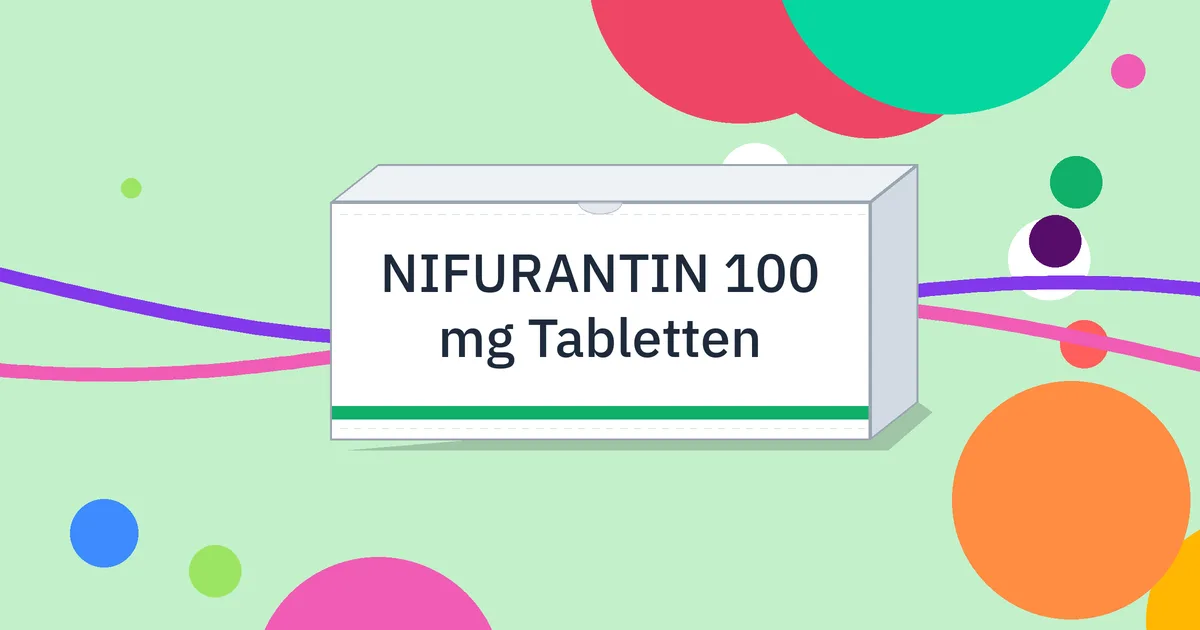 Symbolbild: Packung mit der Aufschrift NIFURANTIN 100 mg Tabletten (PZN 16703548) – Verfügbarkeit und Bezug in Apotheken in Frankfurt am Main