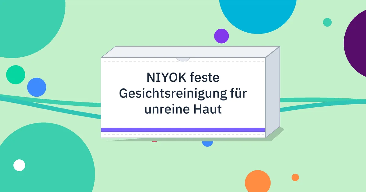 Symbolbild: Packung mit der Aufschrift NIYOK feste Gesichtsreinigung für unreine Haut (PZN 18836644) – Verfügbarkeit und Bezug in Apotheken in Frankfurt am Main