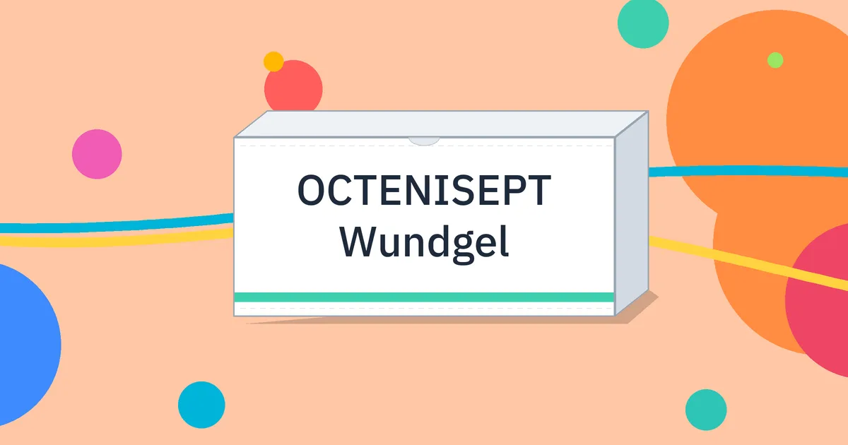 Symbolbild: Packung mit der Aufschrift OCTENISEPT Wundgel (PZN 07317711) – Verfügbarkeit und Bezug in Apotheken in Frankfurt am Main