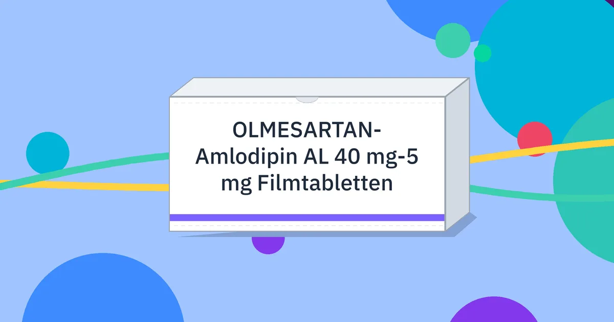 Symbolbild: Packung mit der Aufschrift OLMESARTAN-Amlodipin AL 40 mg-5 mg Filmtabletten (PZN 13878359) – Verfügbarkeit und Bezug in Apotheken in Frankfurt am Main