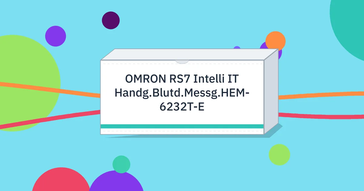 Symbolbild: Packung mit der Aufschrift OMRON RS7 Intelli IT Handg.Blutd.Messg.HEM-6232T-E (PZN 19874842) – Verfügbarkeit und Bezug in Apotheken in Frankfurt am Main