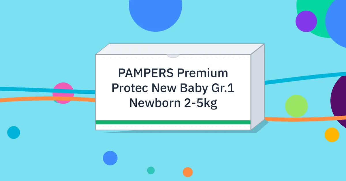 Symbolbild: Packung mit der Aufschrift PAMPERS Premium Protec New Baby Gr.1 Newborn 2-5kg (PZN 11548557) – Verfügbarkeit und Bezug in Apotheken in Frankfurt am Main