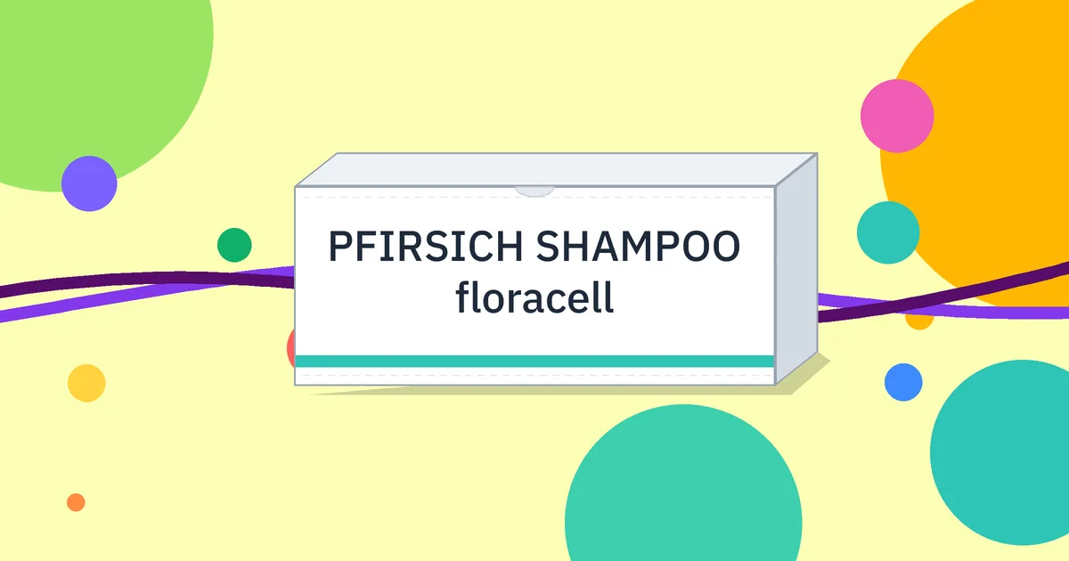 Symbolbild: Packung mit der Aufschrift PFIRSICH SHAMPOO floracell (PZN 04677314) – Verfügbarkeit und Bezug in Apotheken in Frankfurt am Main