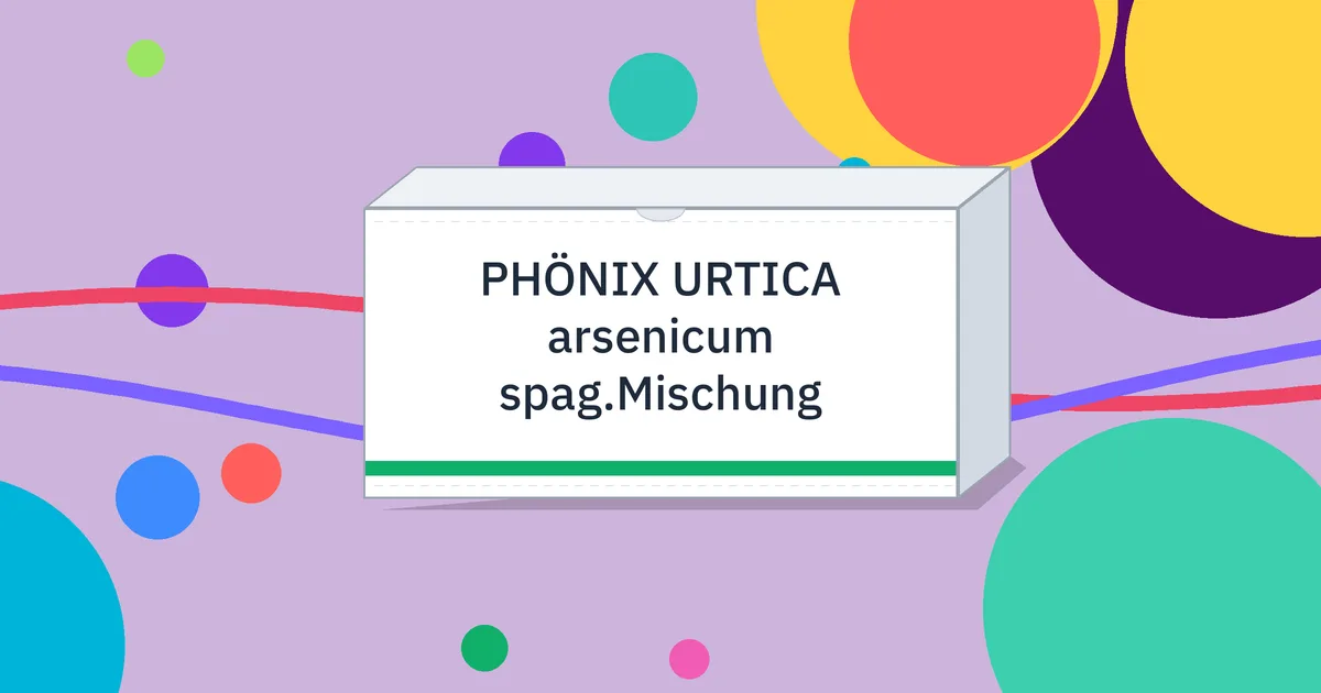 Symbolbild: Packung mit der Aufschrift PHÖNIX URTICA arsenicum spag.Mischung (PZN 04223949) – Verfügbarkeit und Bezug in Apotheken in Frankfurt am Main