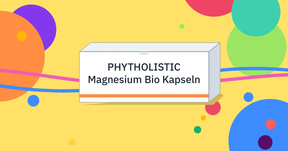 Symbolbild: Packung mit der Aufschrift PHYTHOLISTIC Magnesium Bio Kapseln (PZN 14178730) – Verfügbarkeit und Bezug in Apotheken in Frankfurt am Main
