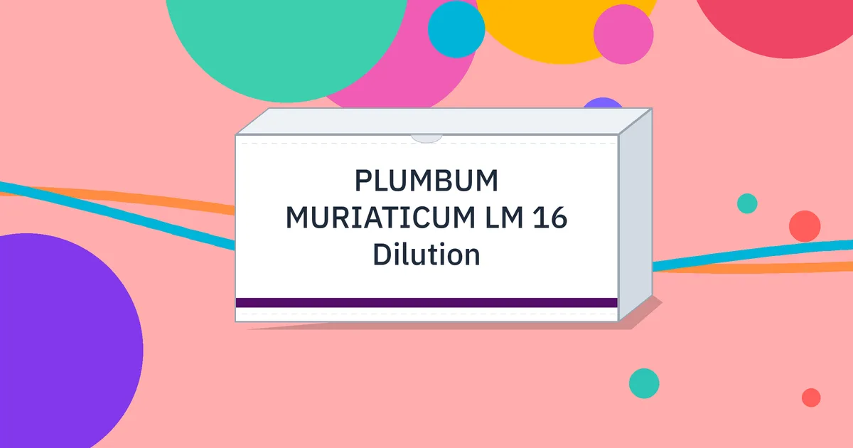 Symbolbild: Packung mit der Aufschrift PLUMBUM MURIATICUM LM 16 Dilution (PZN 13041615) – Verfügbarkeit und Bezug in Apotheken in Frankfurt am Main