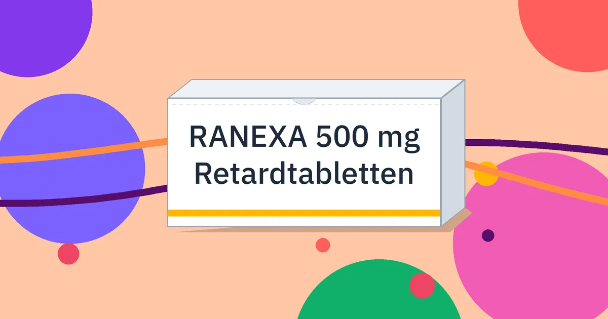 Symbolbild: Packung mit der Aufschrift RANEXA 500 mg Retardtabletten (PZN 19358112) – Verfügbarkeit und Bezug in Apotheken in Frankfurt am Main