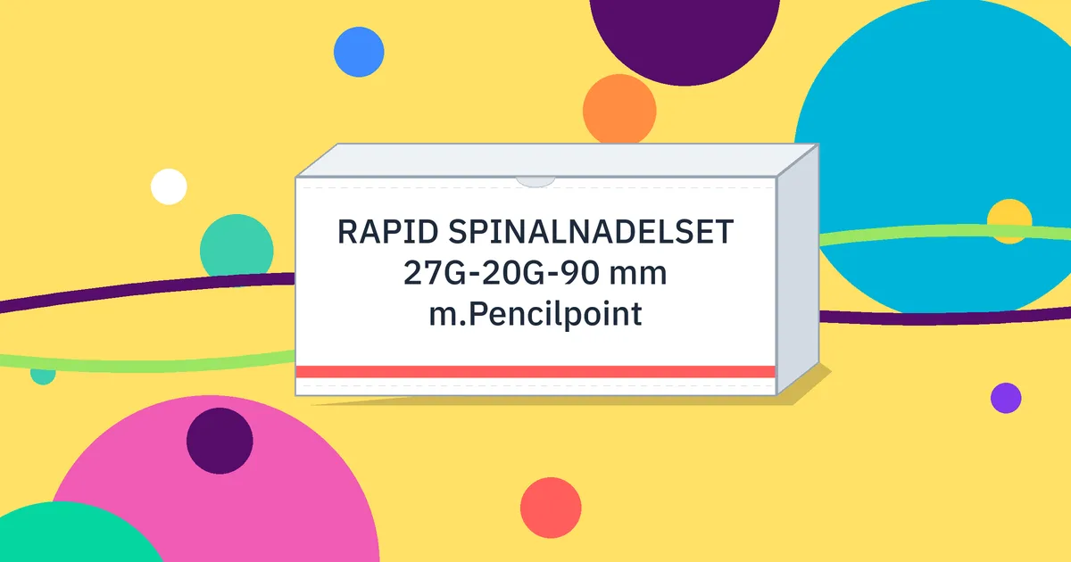 Symbolbild: Packung mit der Aufschrift RAPID SPINALNADELSET 27G-20G-90 mm m.Pencilpoint (PZN 02372680) – Verfügbarkeit und Bezug in Apotheken in Frankfurt am Main