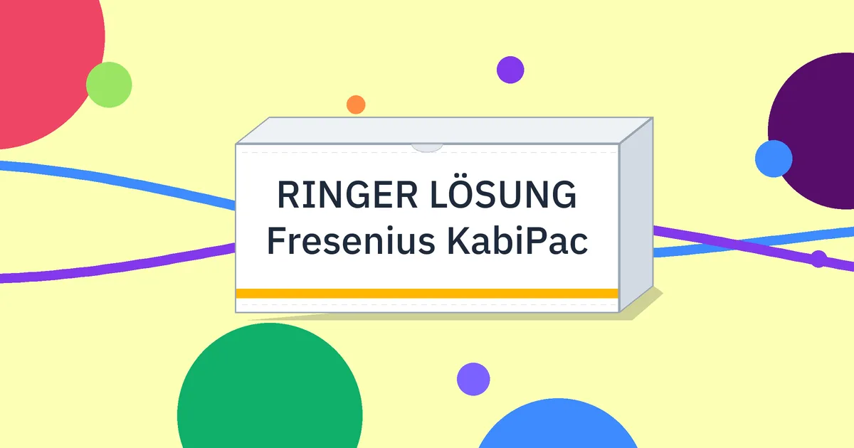 Symbolbild: Packung mit der Aufschrift RINGER LÖSUNG Fresenius KabiPac (PZN 06946899) – Verfügbarkeit und Bezug in Apotheken in Frankfurt am Main