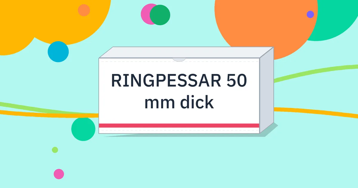 Symbolbild: Packung mit der Aufschrift RINGPESSAR 50 mm dick (PZN 07278307) – Verfügbarkeit und Bezug in Apotheken in Frankfurt am Main