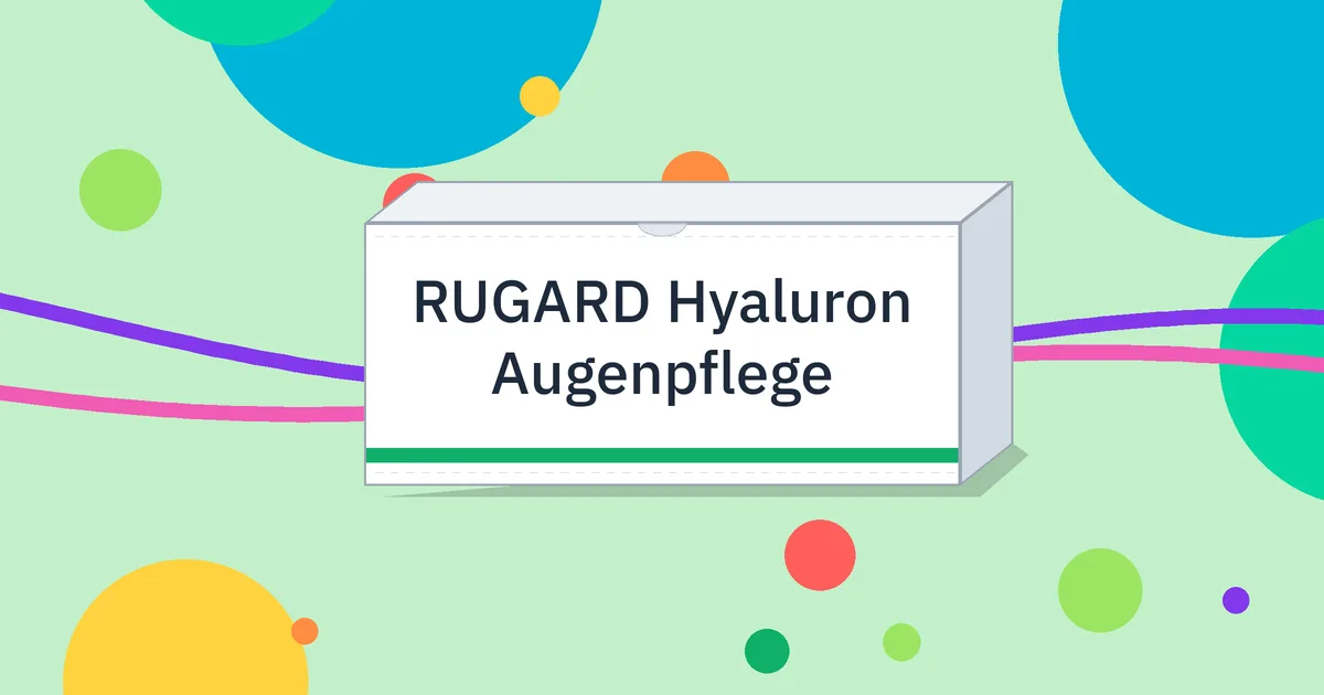 Symbolbild: Packung mit der Aufschrift RUGARD Hyaluron Augenpflege (PZN 10113248) – Verfügbarkeit und Bezug in Apotheken in Frankfurt am Main