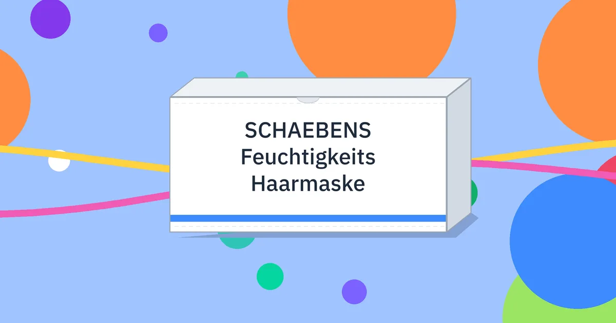 Symbolbild: Packung mit der Aufschrift SCHAEBENS Feuchtigkeits Haarmaske (PZN 20851562) – Verfügbarkeit und Bezug in Apotheken in Frankfurt am Main