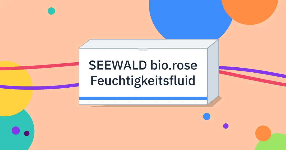 Symbolbild: Packung mit der Aufschrift SEEWALD bio.rose Feuchtigkeitsfluid (PZN 18304723) – Verfügbarkeit und Bezug in Apotheken in Frankfurt am Main