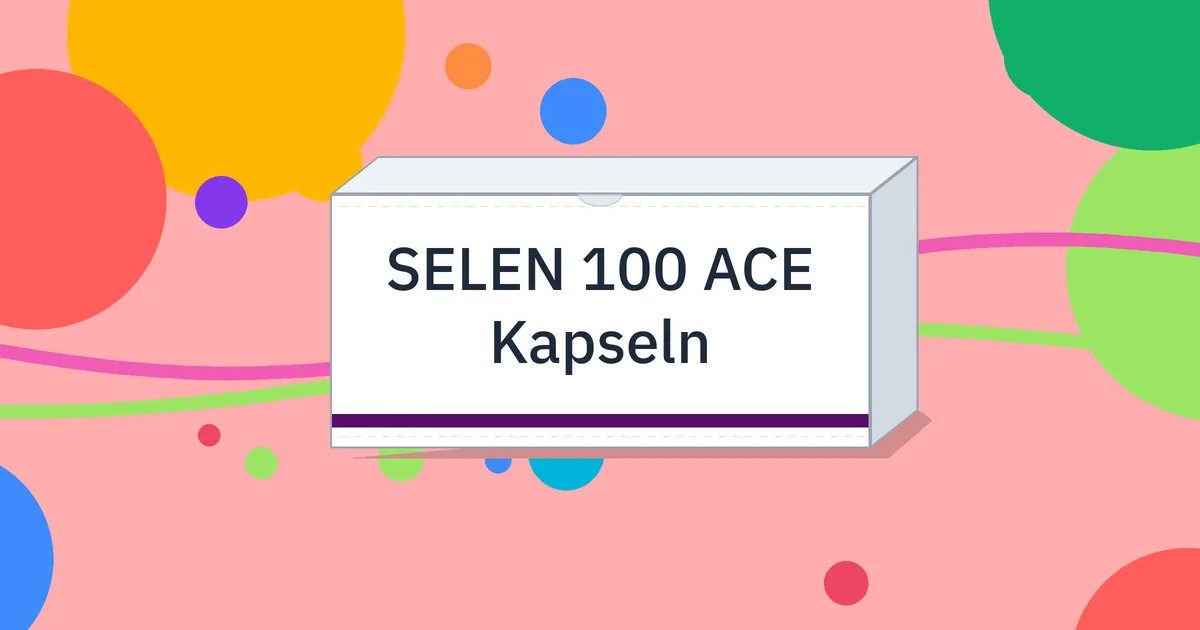 Symbolbild: Packung mit der Aufschrift SELEN 100 ACE Kapseln (PZN 06999223) – Verfügbarkeit und Bezug in Apotheken in Frankfurt am Main