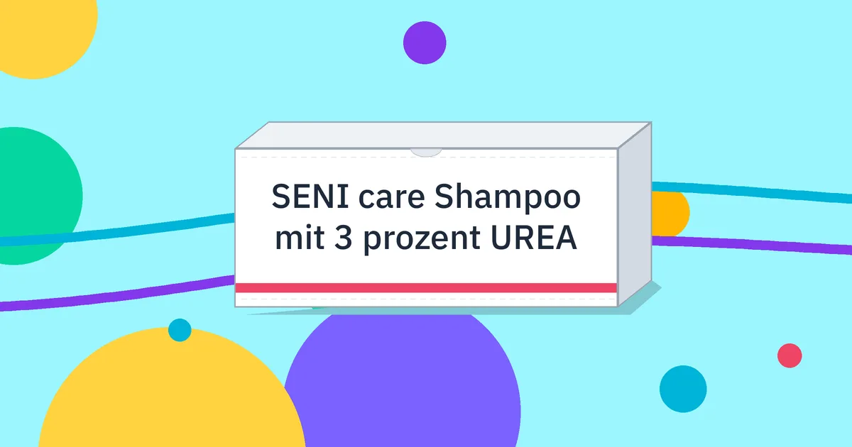 Symbolbild: Packung mit der Aufschrift SENI care Shampoo mit 3 prozent UREA (PZN 10311008) – Verfügbarkeit und Bezug in Apotheken in Frankfurt am Main