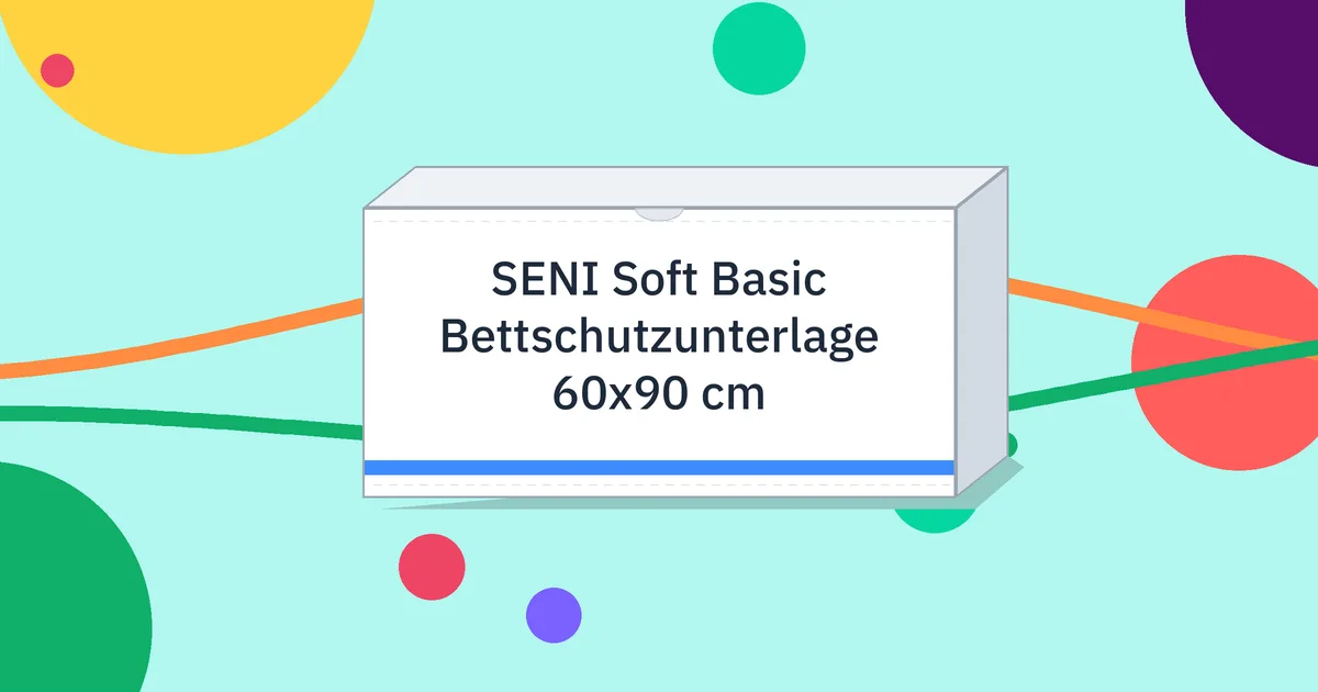 Symbolbild: Packung mit der Aufschrift SENI Soft Basic Bettschutzunterlage 60x90 cm (PZN 17169602) – Verfügbarkeit und Bezug in Apotheken in Frankfurt am Main