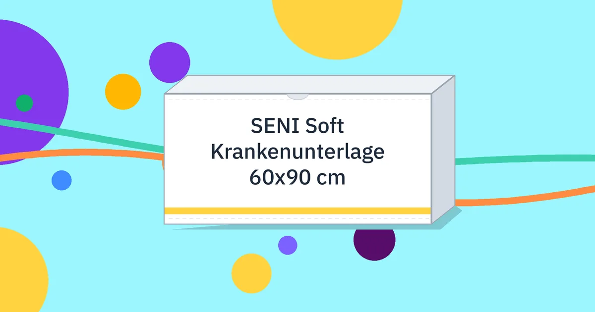 Symbolbild: Packung mit der Aufschrift SENI Soft Krankenunterlage 60x90 cm (PZN 09042738) – Verfügbarkeit und Bezug in Apotheken in Frankfurt am Main