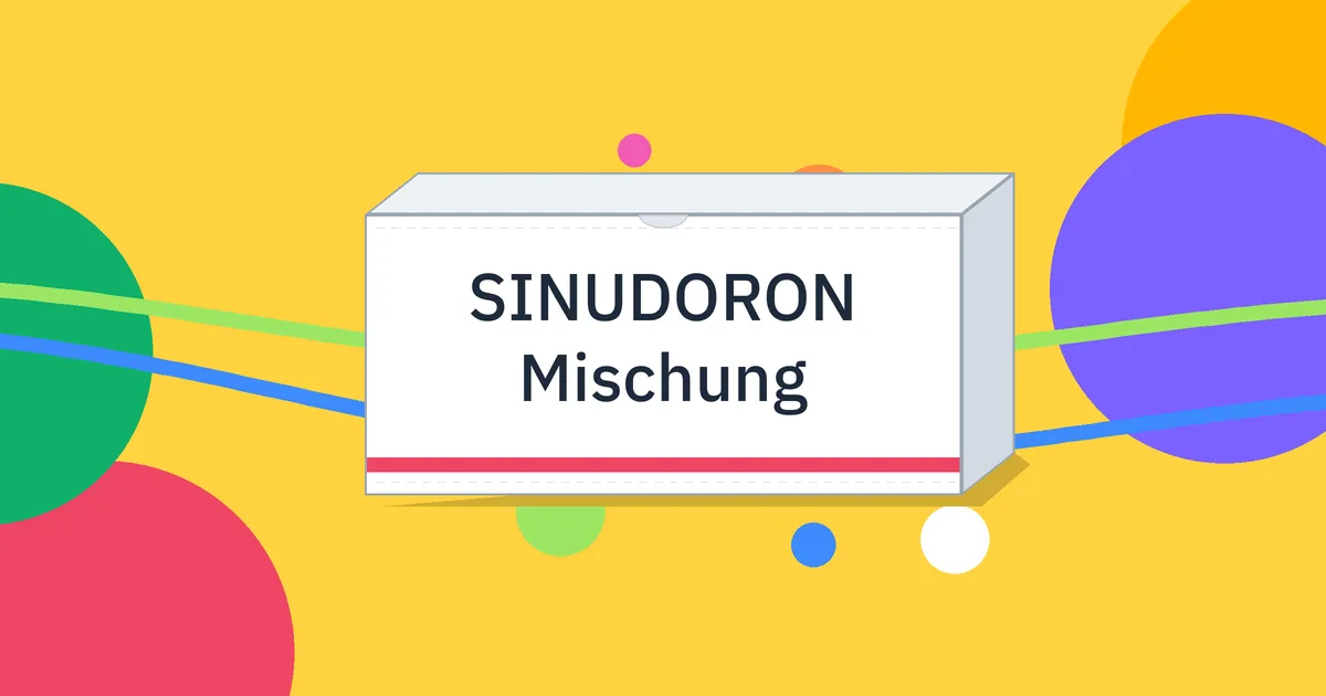 Symbolbild: Packung mit der Aufschrift SINUDORON Mischung (PZN 09751481) – Verfügbarkeit und Bezug in Apotheken in Frankfurt am Main