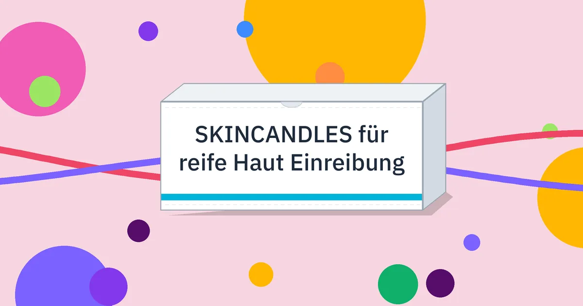Symbolbild: Packung mit der Aufschrift SKINCANDLES für reife Haut Einreibung (PZN 15878228) – Verfügbarkeit und Bezug in Apotheken in Frankfurt am Main