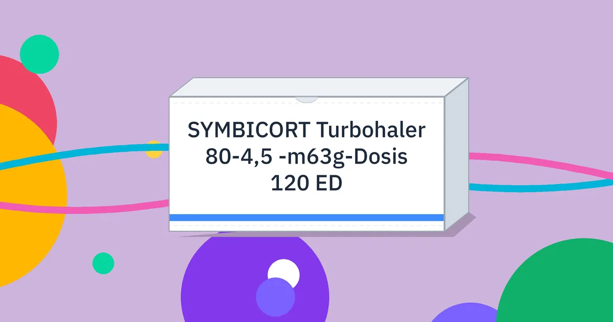 Symbolbild: Packung mit der Aufschrift SYMBICORT Turbohaler 80-4,5 -m63g-Dosis 120 ED (PZN 04700131) – Verfügbarkeit und Bezug in Apotheken in Frankfurt am Main