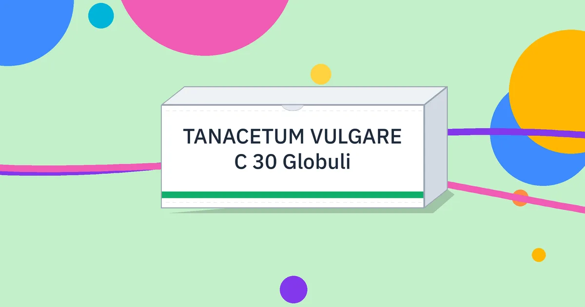 Symbolbild: Packung mit der Aufschrift TANACETUM VULGARE C 30 Globuli (PZN 16694097) – Verfügbarkeit und Bezug in Apotheken in Frankfurt am Main