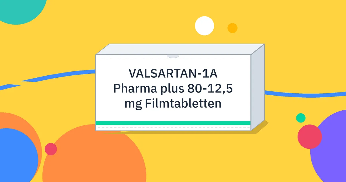 Symbolbild: Packung mit der Aufschrift VALSARTAN-1A Pharma plus 80-12,5 mg Filmtabletten (PZN 07580710) – Verfügbarkeit und Bezug in Apotheken in Frankfurt am Main