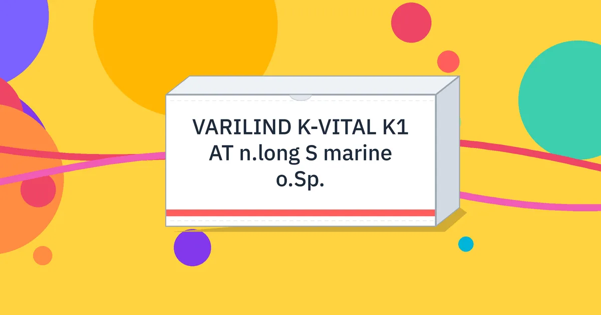 Symbolbild: Packung mit der Aufschrift VARILIND K-VITAL K1 AT n.long S marine o.Sp. (PZN 20560178) – Verfügbarkeit und Bezug in Apotheken in Frankfurt am Main