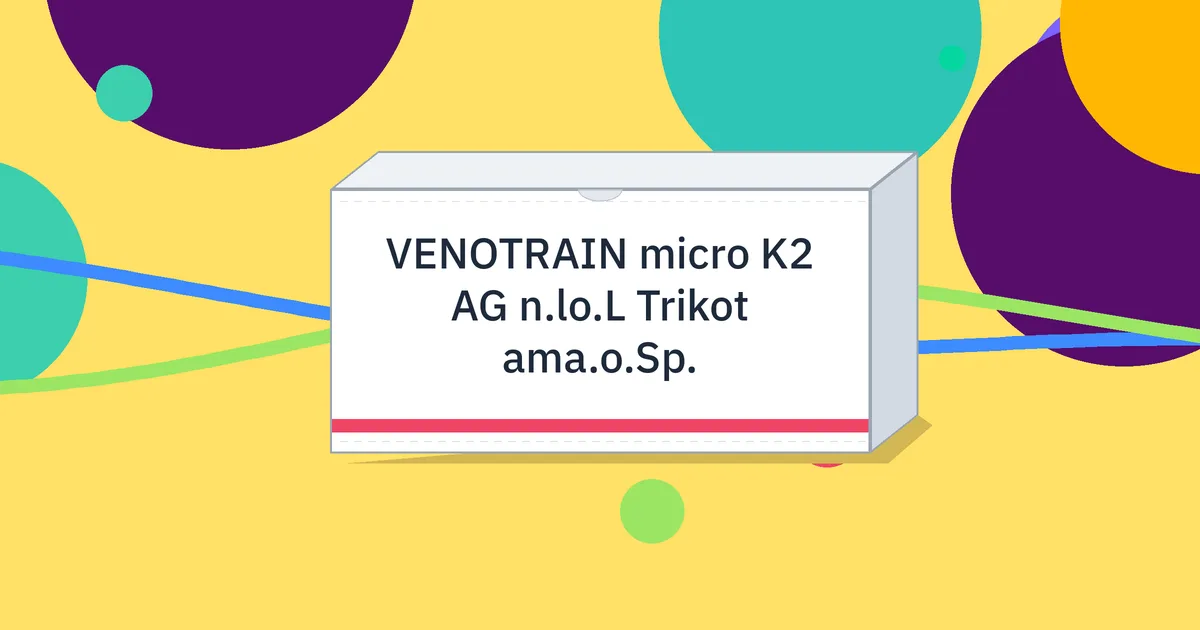 Symbolbild: Packung mit der Aufschrift VENOTRAIN micro K2 AG n.lo.L Trikot ama.o.Sp. (PZN 05712797) – Verfügbarkeit und Bezug in Apotheken in Frankfurt am Main