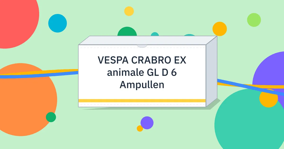 Symbolbild: Packung mit der Aufschrift VESPA CRABRO EX animale GL D 6 Ampullen (PZN 03794963) – Verfügbarkeit und Bezug in Apotheken in Frankfurt am Main