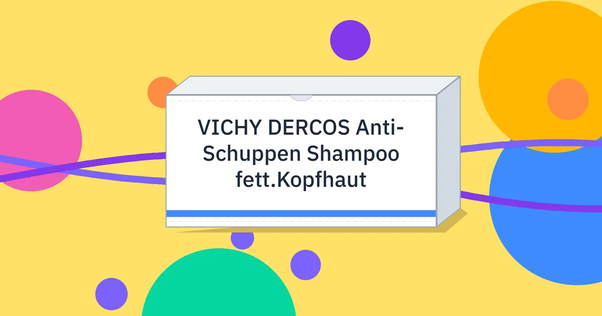 Symbolbild: Packung mit der Aufschrift VICHY DERCOS Anti-Schuppen Shampoo fett.Kopfhaut (PZN 11162616) – Verfügbarkeit und Bezug in Apotheken in Frankfurt am Main