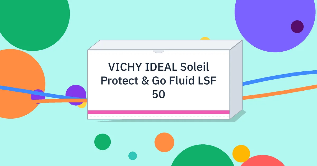 Symbolbild: Packung mit der Aufschrift VICHY IDEAL Soleil Protect & Go Fluid LSF 50 (PZN 13828893) – Verfügbarkeit und Bezug in Apotheken in Frankfurt am Main