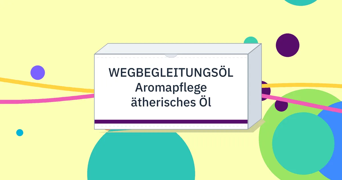 Symbolbild: Packung mit der Aufschrift WEGBEGLEITUNGSÖL Aromapflege ätherisches Öl (PZN 17231063) – Verfügbarkeit und Bezug in Apotheken in Frankfurt am Main