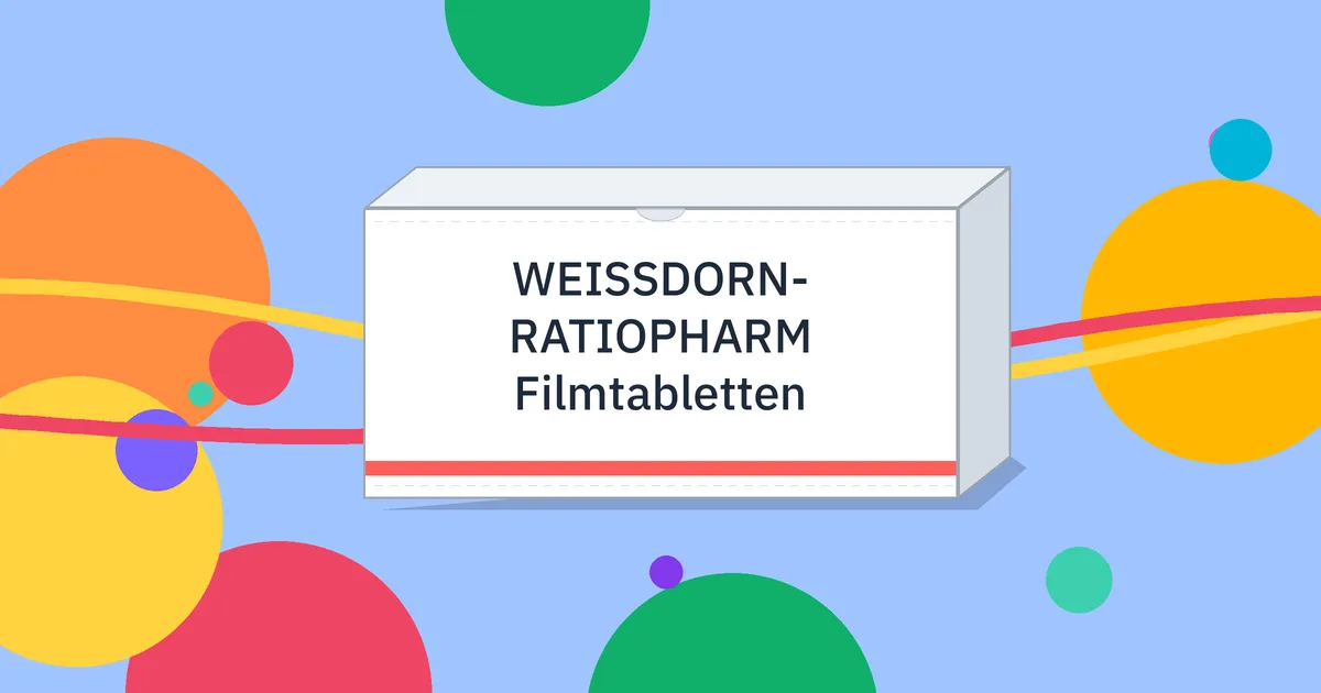 Symbolbild: Packung mit der Aufschrift WEISSDORN-RATIOPHARM Filmtabletten (PZN 10546958) – Verfügbarkeit und Bezug in Apotheken in Frankfurt am Main