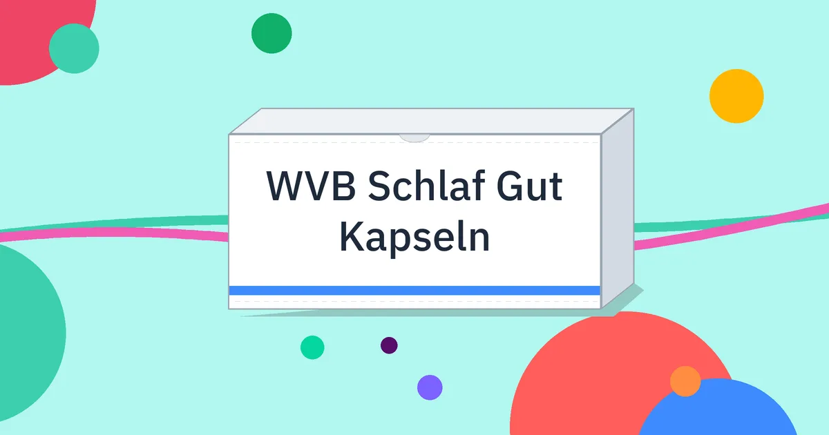 Symbolbild: Packung mit der Aufschrift WVB Schlaf Gut Kapseln (PZN 20894264) – Verfügbarkeit und Bezug in Apotheken in Frankfurt am Main