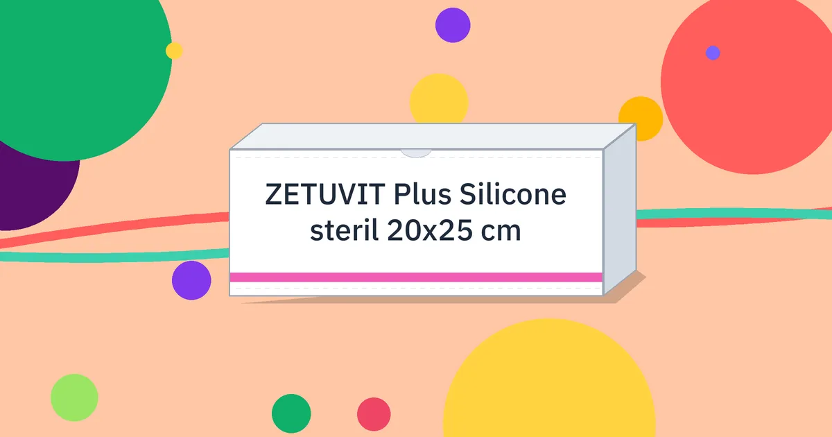Symbolbild: Packung mit der Aufschrift ZETUVIT Plus Silicone steril 20x25 cm (PZN 20598407) – Verfügbarkeit und Bezug in Apotheken in Frankfurt am Main