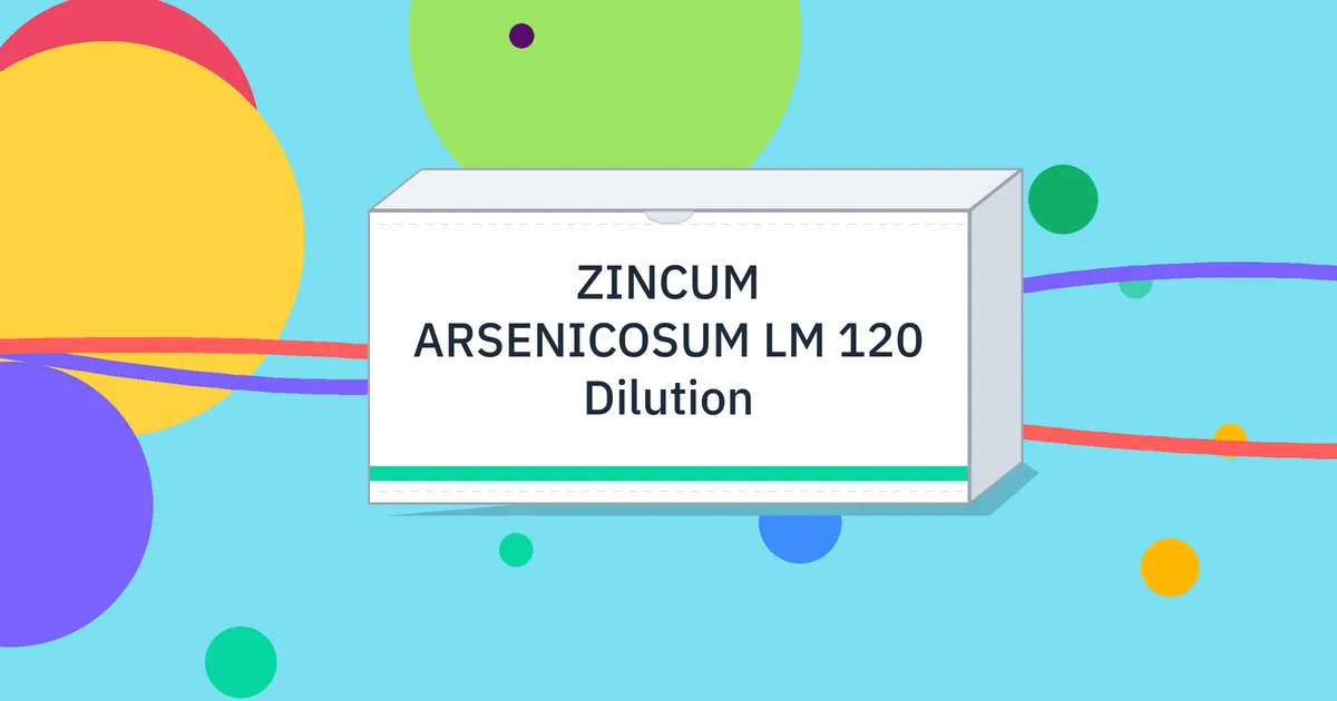 Symbolbild: Packung mit der Aufschrift ZINCUM ARSENICOSUM LM 120 Dilution (PZN 13291140) – Verfügbarkeit und Bezug in Apotheken in Frankfurt am Main