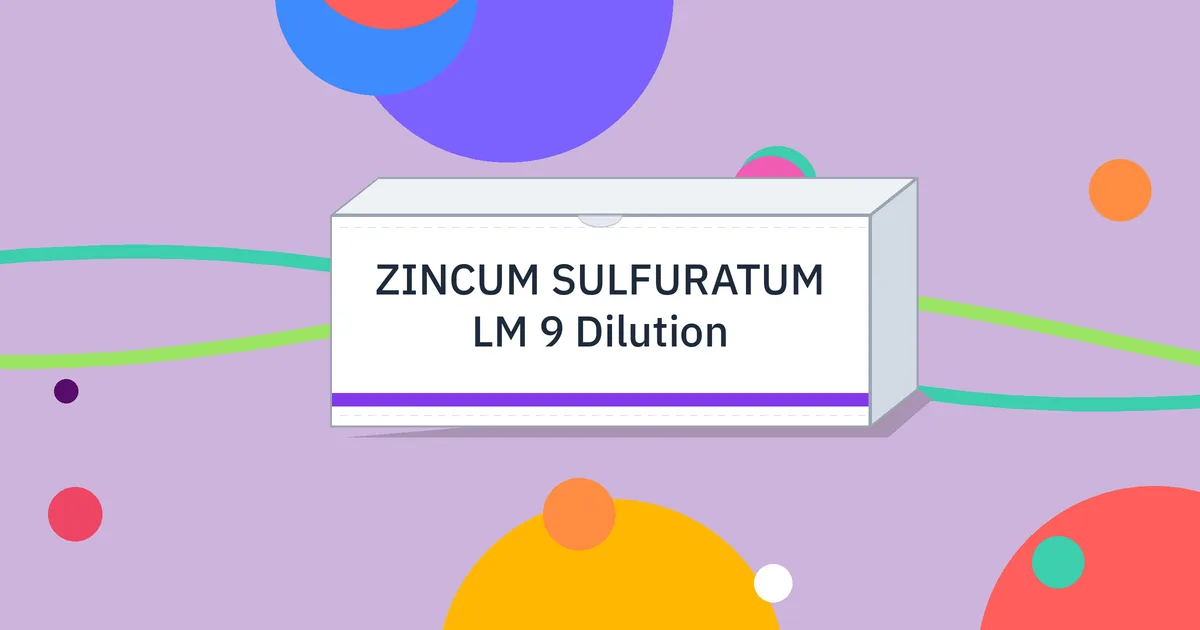 Symbolbild: Packung mit der Aufschrift ZINCUM SULFURATUM LM 9 Dilution (PZN 13299130) – Verfügbarkeit und Bezug in Apotheken in Frankfurt am Main