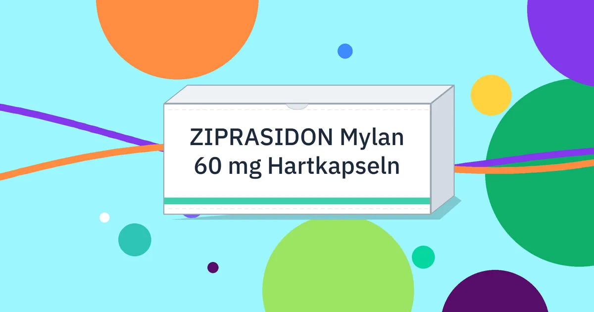 Symbolbild: Packung mit der Aufschrift ZIPRASIDON Mylan 60 mg Hartkapseln (PZN 03904535) – Verfügbarkeit und Bezug in Apotheken in Frankfurt am Main