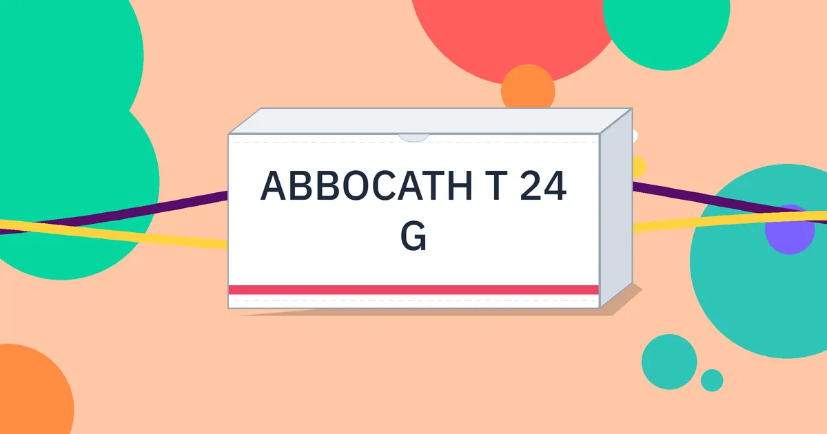 Symbolbild: Packung mit der Aufschrift ABBOCATH T 24 G (PZN 02787062) – Verfügbarkeit und Bezug in Apotheken in Frankfurt am Main