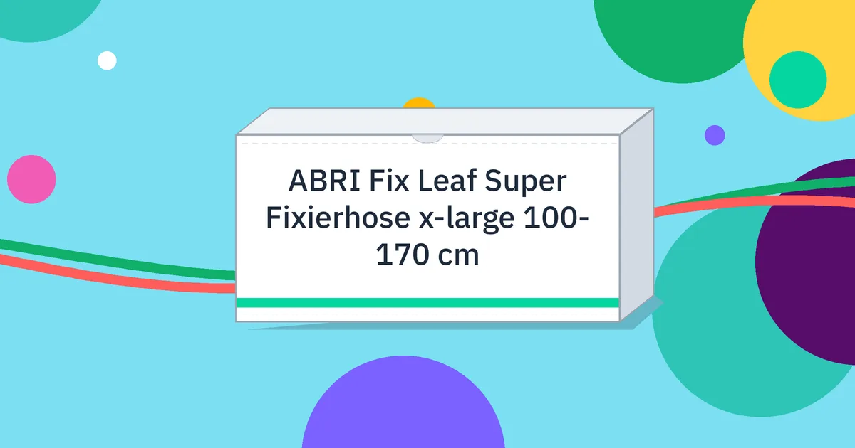Symbolbild: Packung mit der Aufschrift ABRI Fix Leaf Super Fixierhose x-large 100-170 cm (PZN 07521742) – Verfügbarkeit und Bezug in Apotheken in Frankfurt am Main