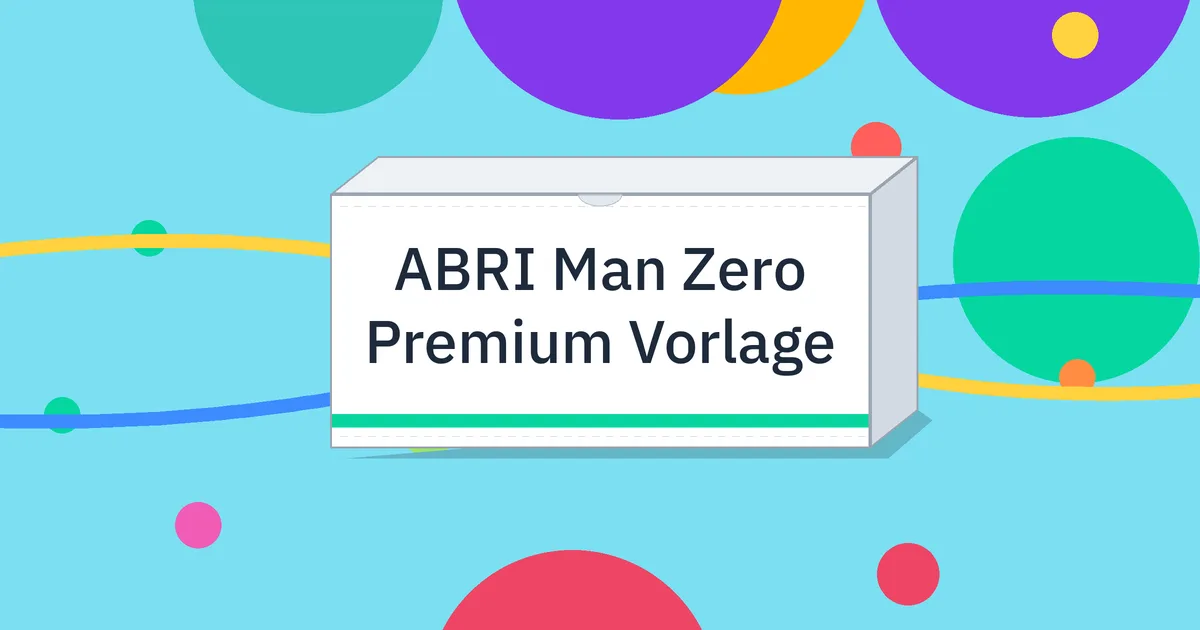 Symbolbild: Packung mit der Aufschrift ABRI Man Zero Premium Vorlage (PZN 07798403) – Verfügbarkeit und Bezug in Apotheken in Frankfurt am Main