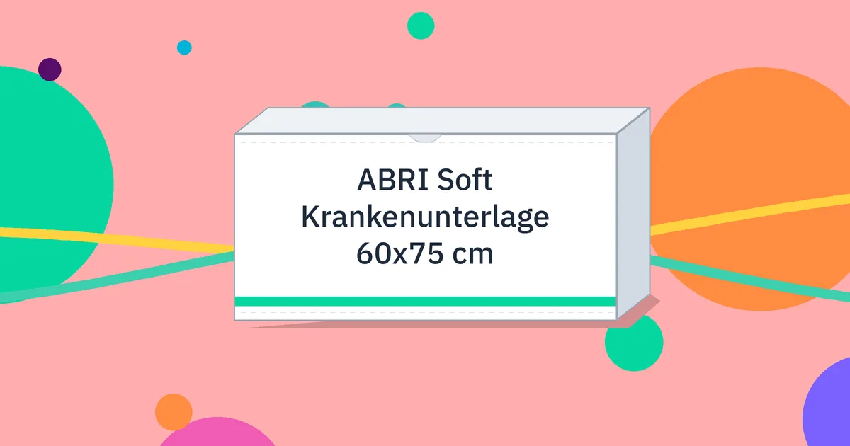 Symbolbild: Packung mit der Aufschrift ABRI Soft Krankenunterlage 60x75 cm (PZN 01693488) – Verfügbarkeit und Bezug in Apotheken in Frankfurt am Main